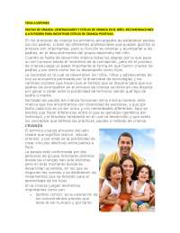 Pautas de crianza para los padres y el cuidado y enseñanza de los niños ...