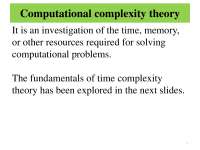 Theory of computation - Docsity