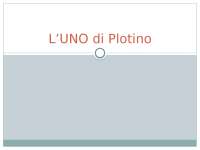 L'Uno di Plotino, caratteristiche e vie - Docsity