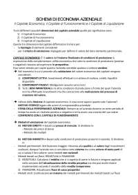 Schemi di Economia Aziendale: Capitale Economico, di Funzionamento e di ...