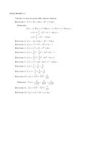 Esercizi sulle derivate - Docsity
