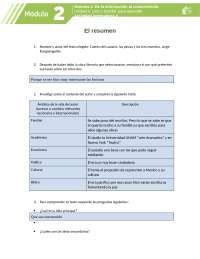 Modulo 2 semana 2 actividad integradora 4 - Docsity