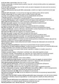 Paniere Diritto Commerciale Prof. Abu Awwad Amal - Docsity