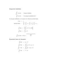 Formulario básico de integrales - Docsity