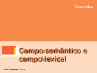 Campo semântico e campo lexical - Docsity