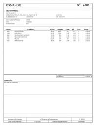 FORMULARIO DE ROMANEIO - Docsity