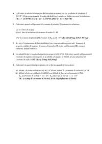 Esercizi+soluzioni preparazione Chimica generale prof. Costantino UNIPG - Es.10 - Docsity