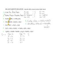 Esercizi+soluzioni preparazione Chimica generale prof. Costantino UNIPG - Es.7 - Docsity