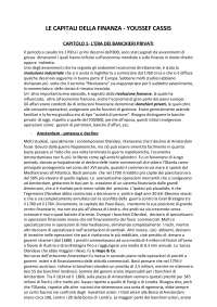 LE CAPITALI DELLA FINANZA - YOUSSEF CASSIS - DISPENSA - Docsity