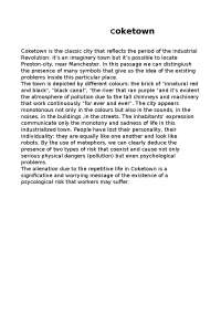 Coketown sintesi letteratura inglese | Sintesi del corso di Inglese ...