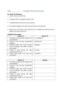 Structure of solar system-3 - Docsity