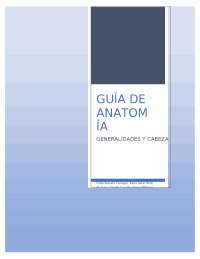 Guia generalidades de anatomia - Docsity