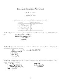 Feed the Monkey (Projectile Motion) - Docsity