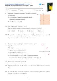 Teste Matemática 10º - Docsity