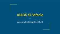 Aiace di Sofocle: trama, personaggi ed analisi | Guide, Progetti e Ricerche di Greco | Docsity