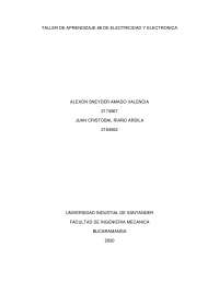 Taller electricidad y electronica 8 - Docsity