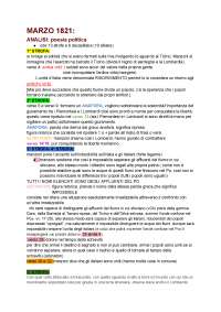 Marzo 1821 ed il 5 maggio - Docsity