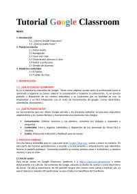 ClassRoom en la escuela - Docsity