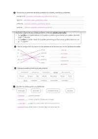 EJERCICIOES LENGUA 4º PRIMARIA - Docsity