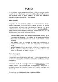 Poesía de posguerra o generación del 36 - Docsity
