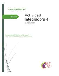 Actividad integradora 4 modulo 2 - Docsity