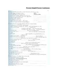 Ingles, present simple - Docsity