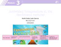 Actividad integradora 4. Un fenómeno natural - Docsity