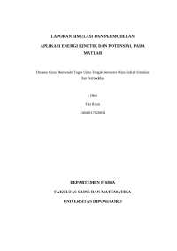 Makalah Simulasi dan Pemodelan tentang Energi Potensial | Assignments Mathematical Modeling and ...