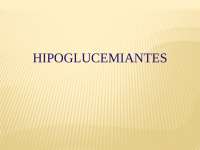 Farmacos usados hipoglucemiantes - Docsity