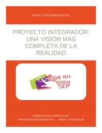 PROYECTO INTEGRADOR MODULO 3 - Docsity