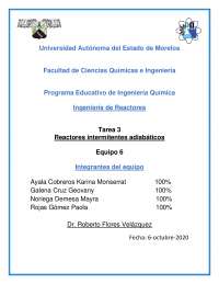 Problemas de Ingeniería de Reactores | Ejercicios de Procesos Químicos | Docsity