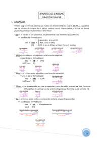 Sintaxis oraciones simples apuntes - Docsity