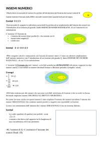 Ampliamento degli insiemi numerici - Docsity