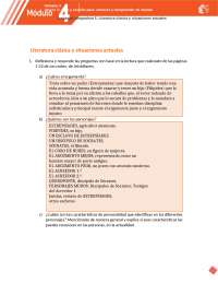 MODULO 4 SEMANA 3 LITERATURA CLASICA - Docsity