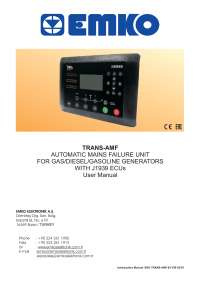 Controlador automático para grupos geradores EMKO Trans Auto - Docsity