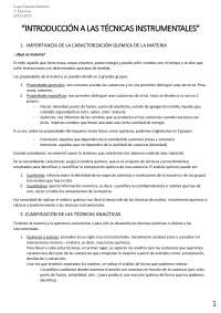 Introduccion a las tecnicas instrumentales - Docsity