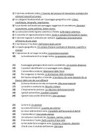 Domande e risposte per esame di geografia - Docsity