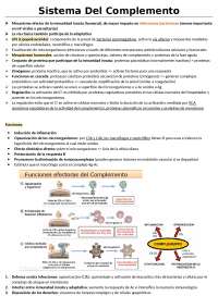 Sistema del complemento - Docsity