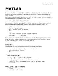 MATLAB Ing. Matematica Polimi - Docsity