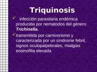 Enfermedad triquinosis - Docsity