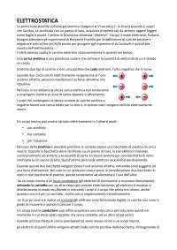 Appunti sull'Elettrostatica - Docsity