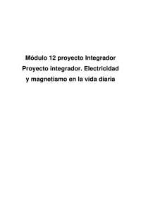 Modulo 12 proyecto integrador | Ejercicios de Matemáticas | Docsity