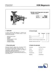Bomba megachem KSB: introdução completa - BOMBAS HIDRAULICAS KSB MODELO ...