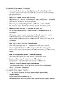 Preposizioni e Complementi - Latino - Docsity