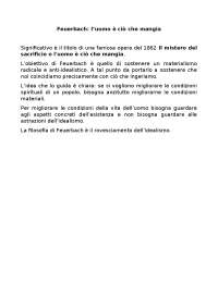 Feuerbach concezione materialistica - Docsity