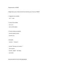 Programación en PSEINT - Docsity