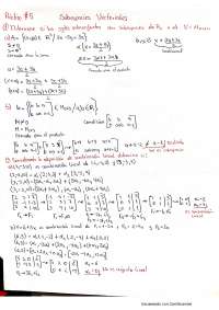 Práctico Sub-espacios vectoriales | Ejercicios de Álgebra Lineal | Docsity