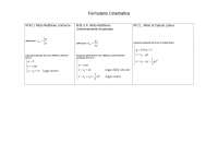 Formulario cinematica - Docsity