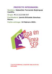 Módulo 11 proyecto integrador - Docsity