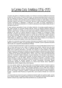 LA GUERRA CIVIL ESPAÑOLA - Docsity